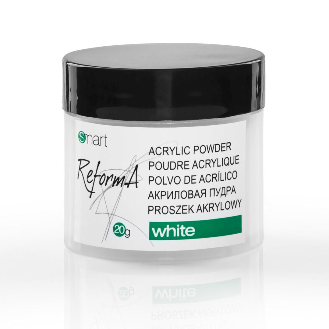 SMART acrylic powder for nails - White, 20 g - REFORMA.EU